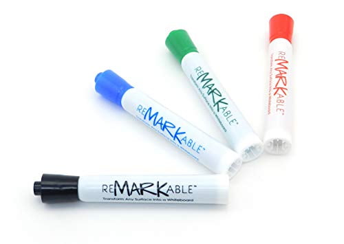 Remarkable Low Odor Dry Erase Chisel Edge Markers (4-Pack) - Walmart.com