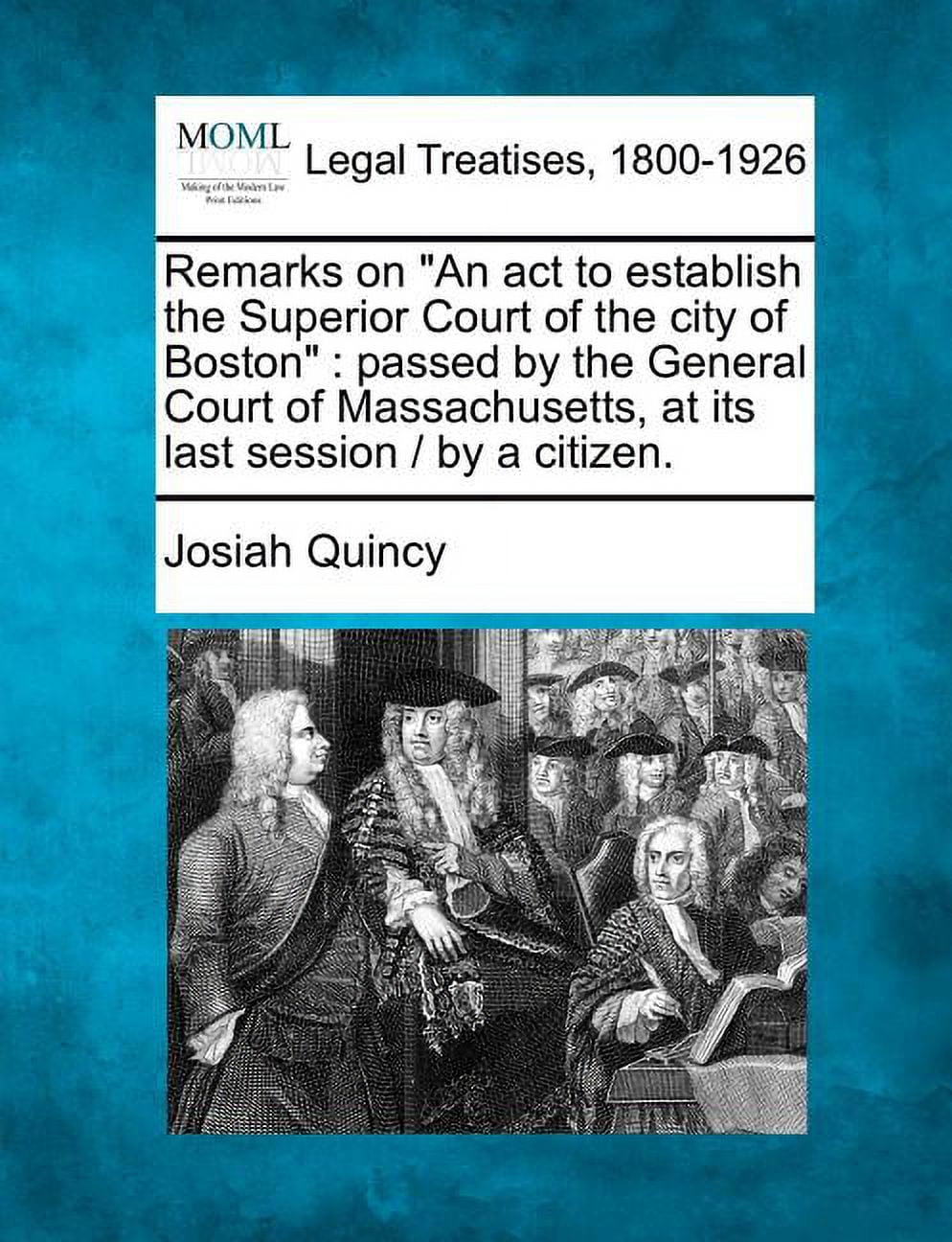 Remarks on "An ACT to Establish the Superior Court of the City of ...