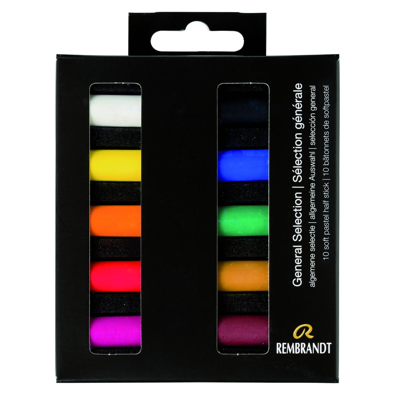 Rembrandt Half-Stick Pastel Set, 10-Sticks, General Colors - Walmart.com