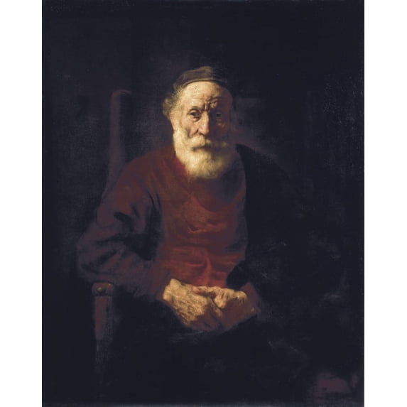 Rembrandt Harmenszoon Van Rijn Called (1606-1669). Old Man Seated. 1654 ...