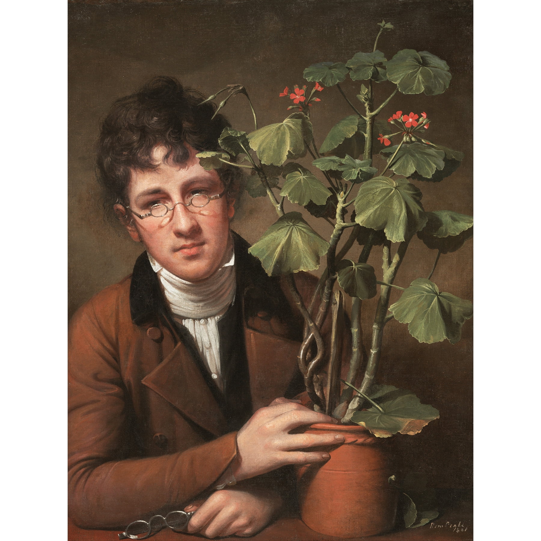 Rembrandt Peale Rubens Peale With A Geranium Extra Large Art Print Wall ...