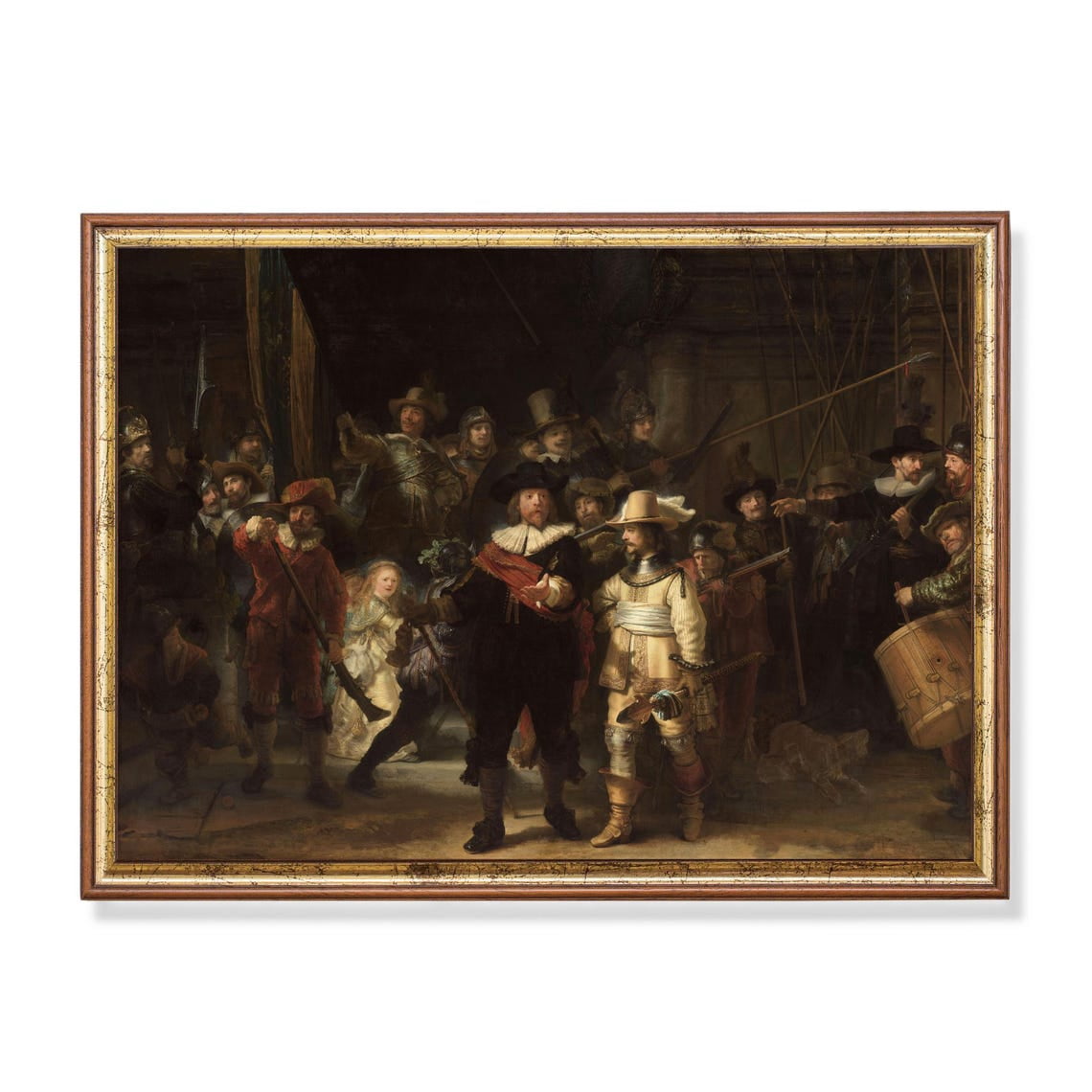 Rembrandt'S The Night Watch Poster Dutch Golden Age Fine Art Home Decor ...