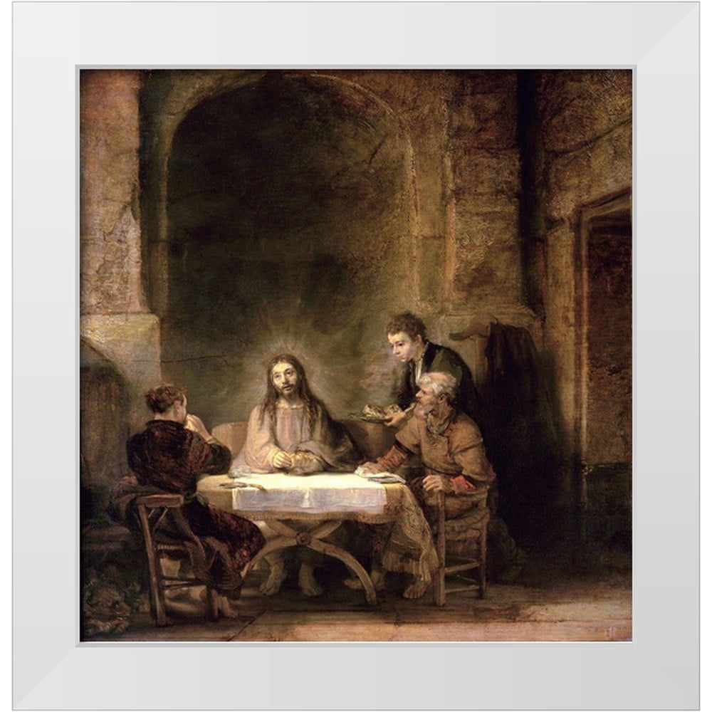 Rembrandt Van Rijn, 12x12 White Modern Wood Framed Museum Art Print ...