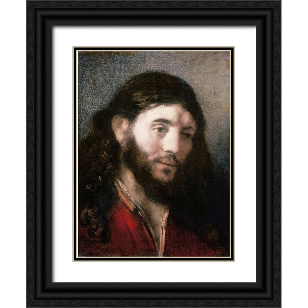 Rembrandt Van Rijn, 14x18 Black Ornate Wood Framed with Double Matting ...