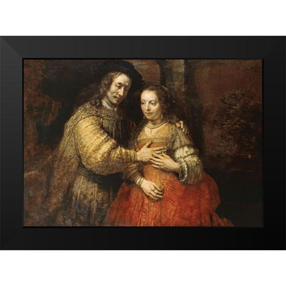 Rembrandt Van Rijn, 24x18 Black Modern Framed Museum Art Print Titled ...