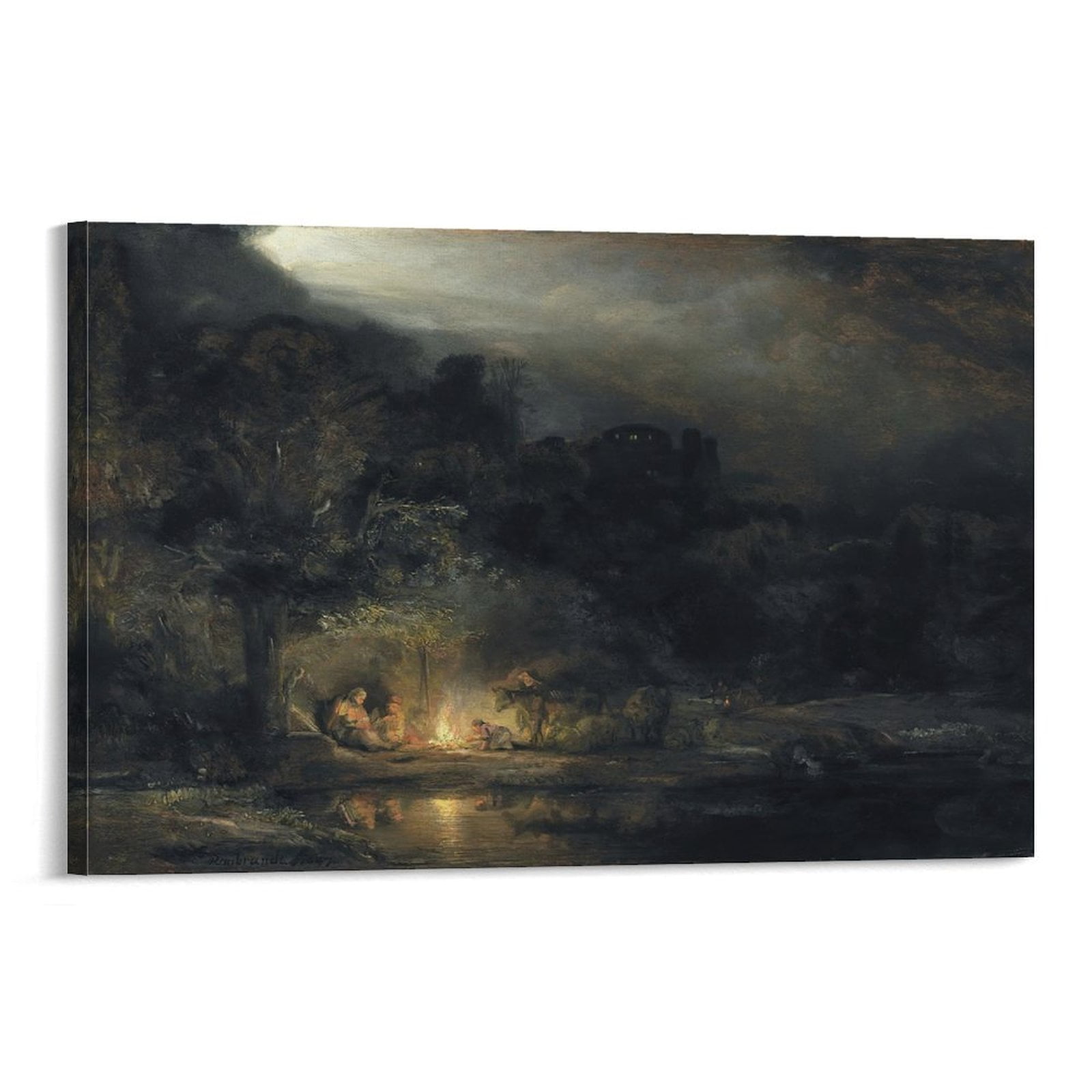 Rembrandt Van Rijn Poster The Rest on The Flight Into Egypt Posters Art ...