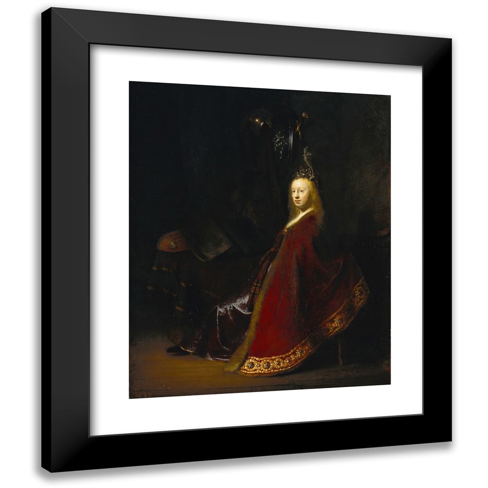 Rembrandt van Rijn 12x14 Black Modern Framed Museum Art Print Titled ...