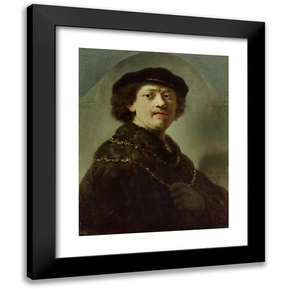 Rembrandt van Rijn 12x14 Black Modern Framed Museum Art Print Titled ...