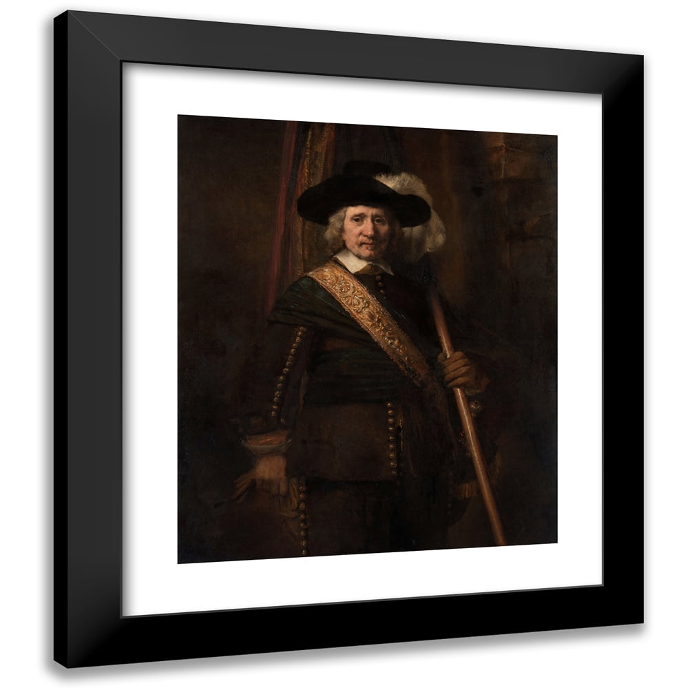 Rembrandt van Rijn 12x14 Black Modern Framed Museum Art Print Titled ...