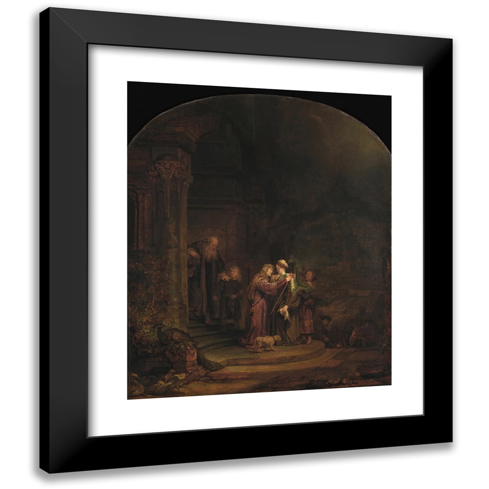 Rembrandt van Rijn 12x14 Black Modern Framed Museum Art Print Titled ...