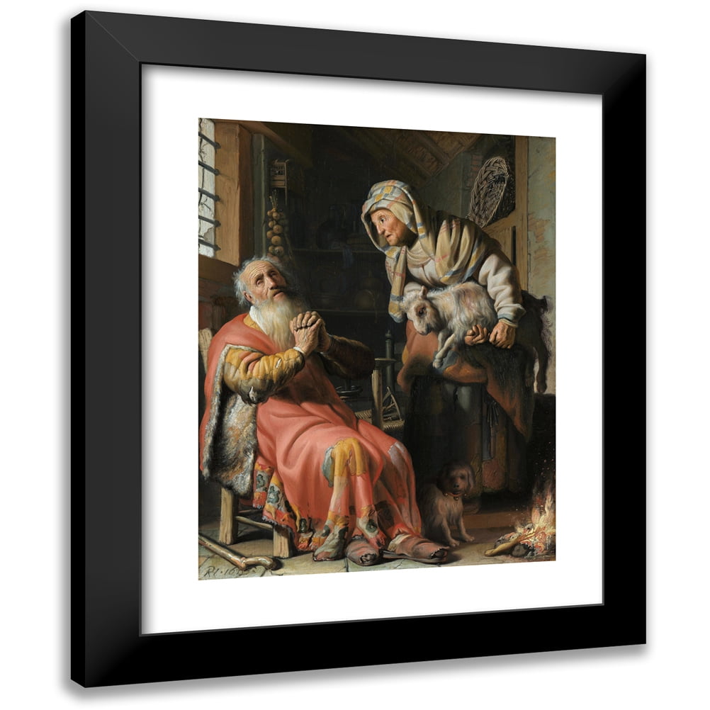 Rembrandt van Rijn 12x14 Black Modern Framed Museum Art Print Titled ...