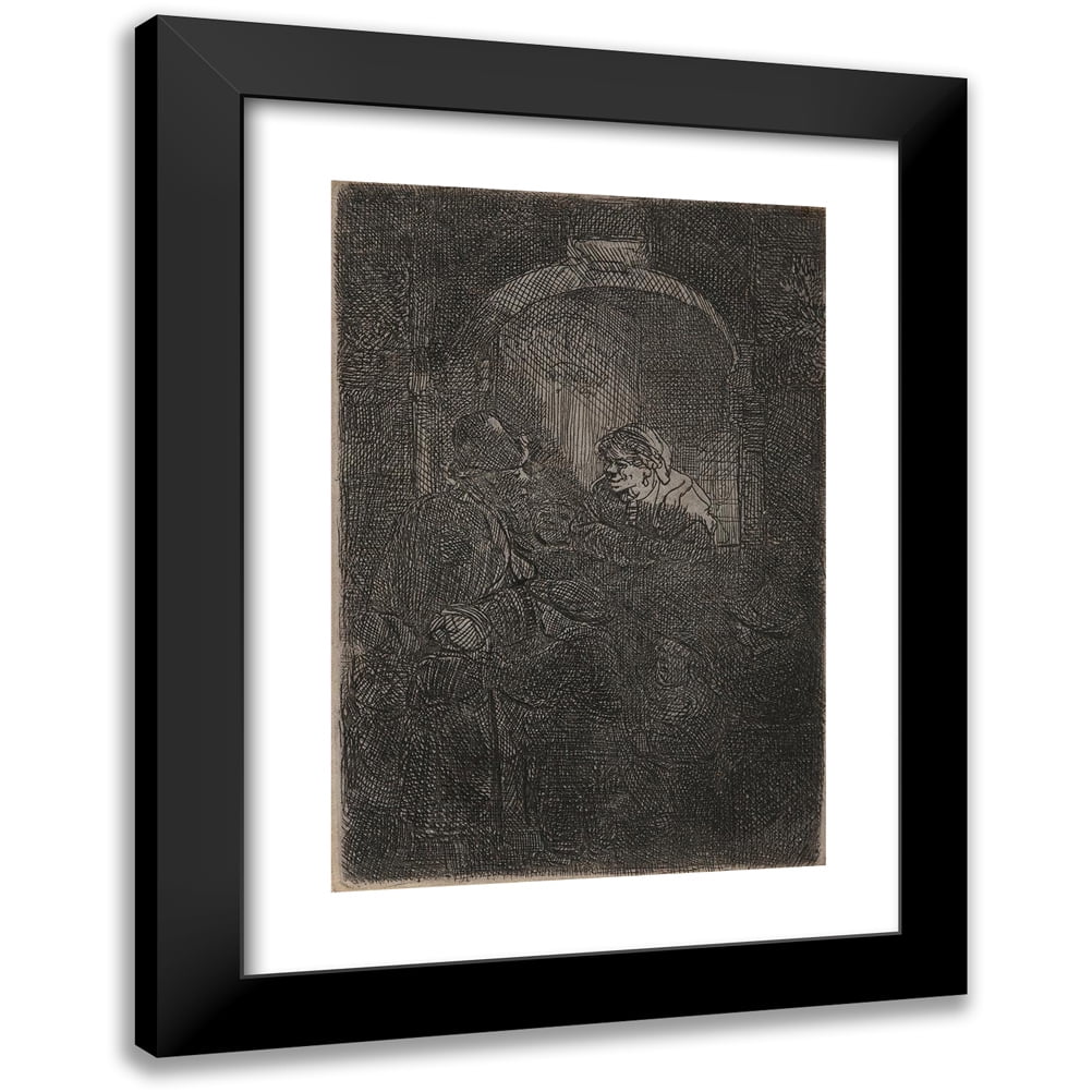 Rembrandt van Rijn 13x18 Black Modern Framed Museum Art Print Titled ...