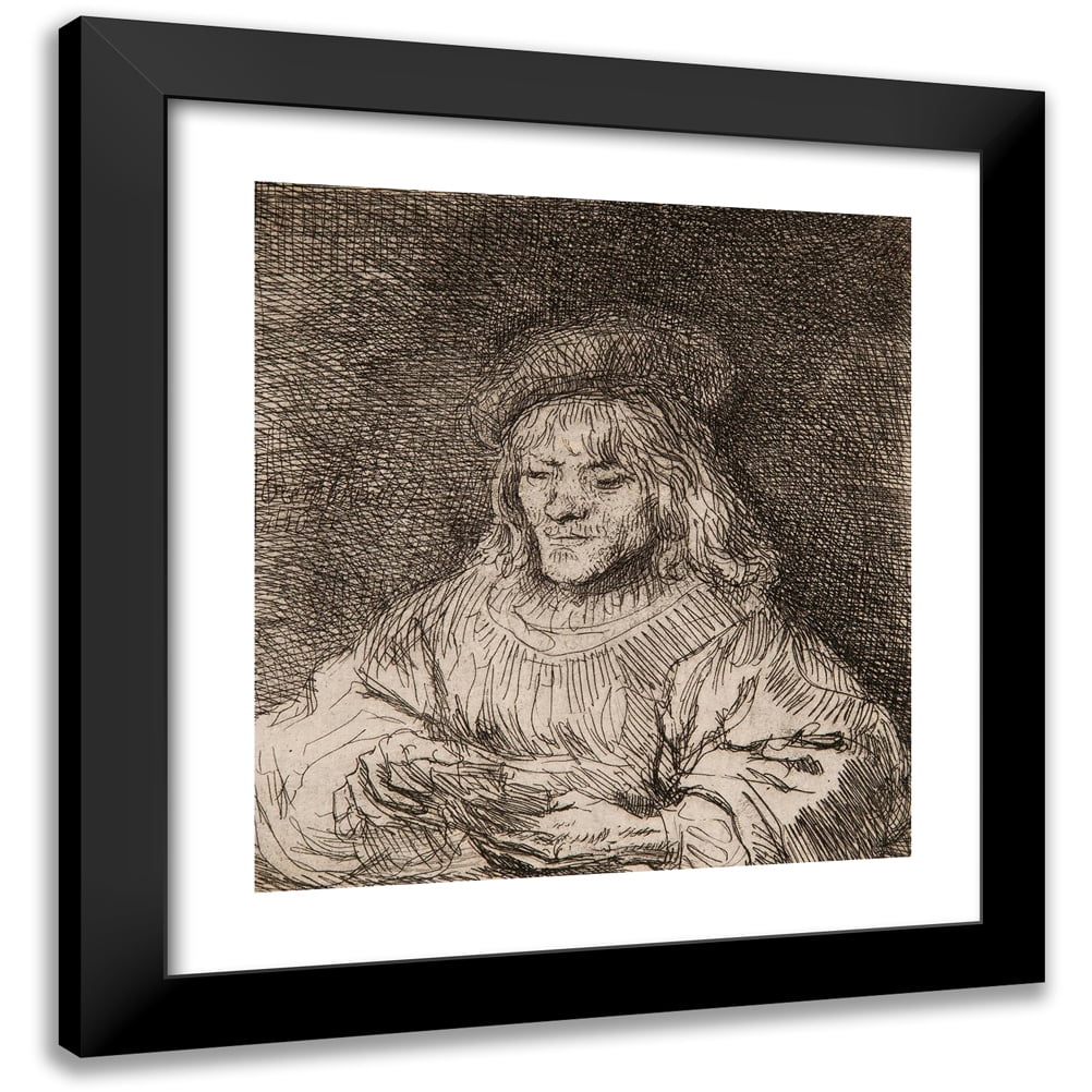 Rembrandt van Rijn 15x16 Black Modern Framed Museum Art Print Titled ...