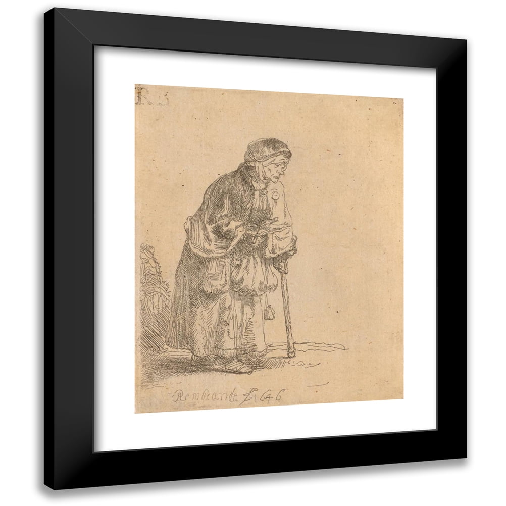 Rembrandt van Rijn 15x18 Black Modern Framed Museum Art Print Titled ...