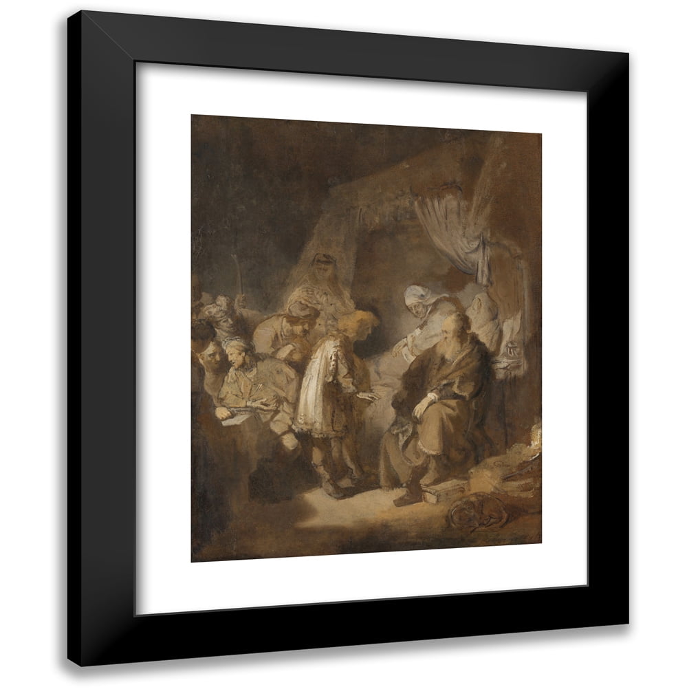 Rembrandt van Rijn 15x18 Black Modern Framed Museum Art Print Titled ...