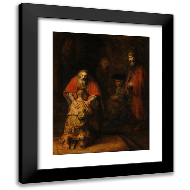 Rembrandt van Rijn 15x18 Black Modern Framed Museum Art Print Titled ...