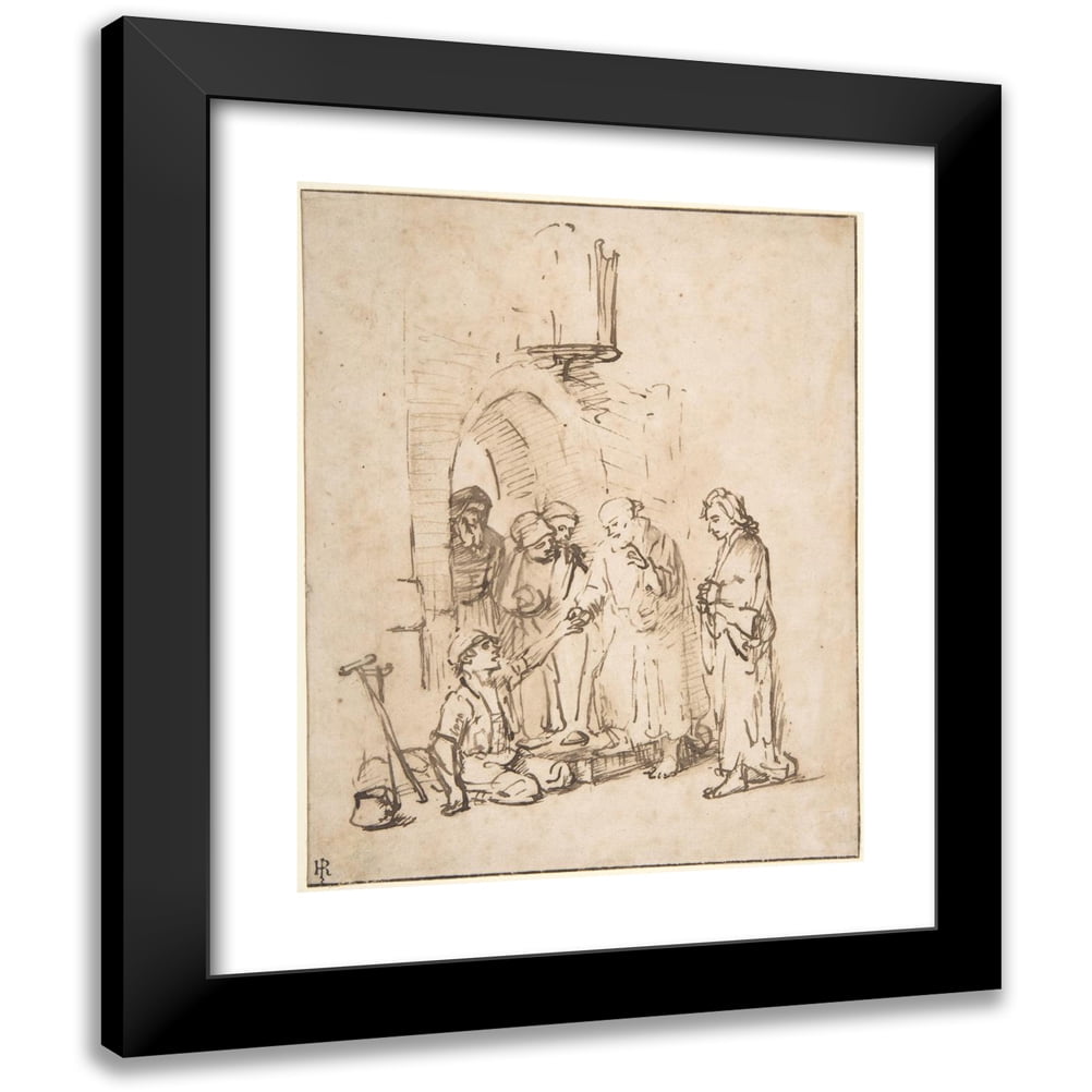 Rembrandt van Rijn 15x18 Black Modern Framed Museum Art Print Titled ...