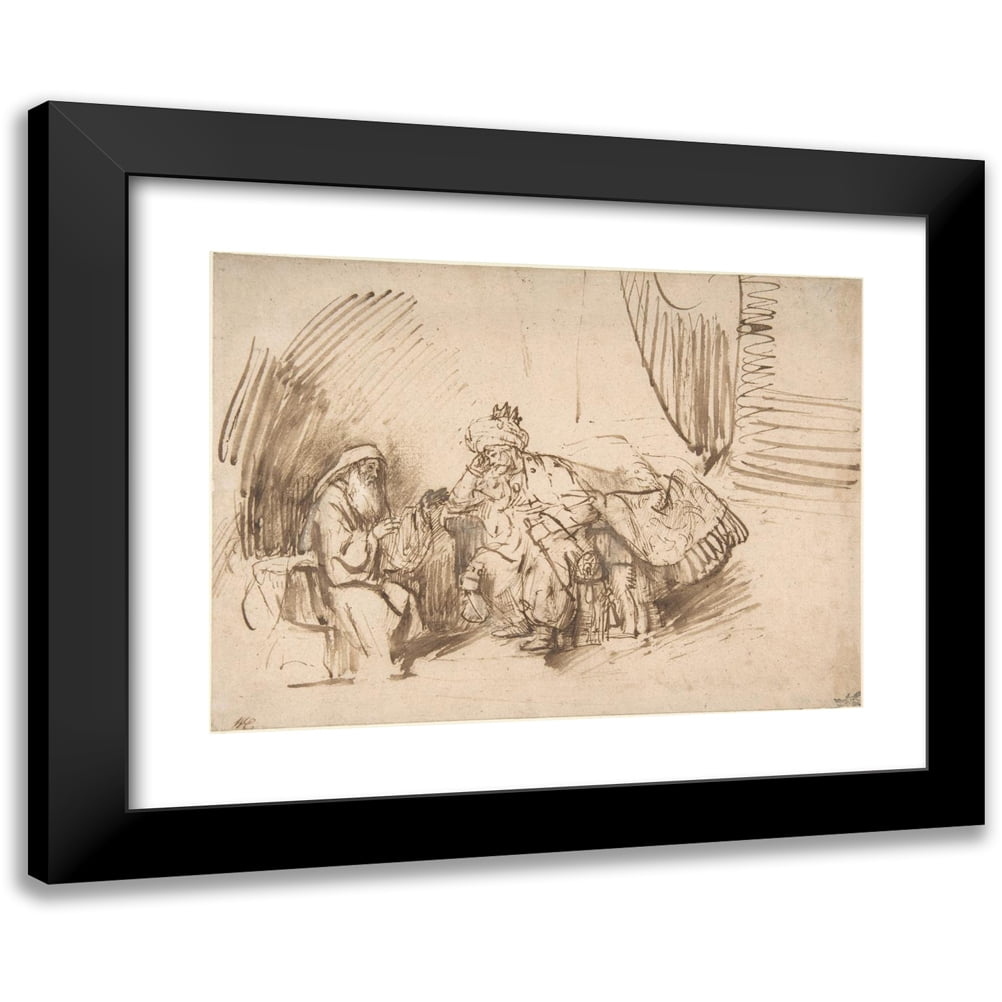 Rembrandt van Rijn 18x14 Black Modern Framed Museum Art Print Titled ...