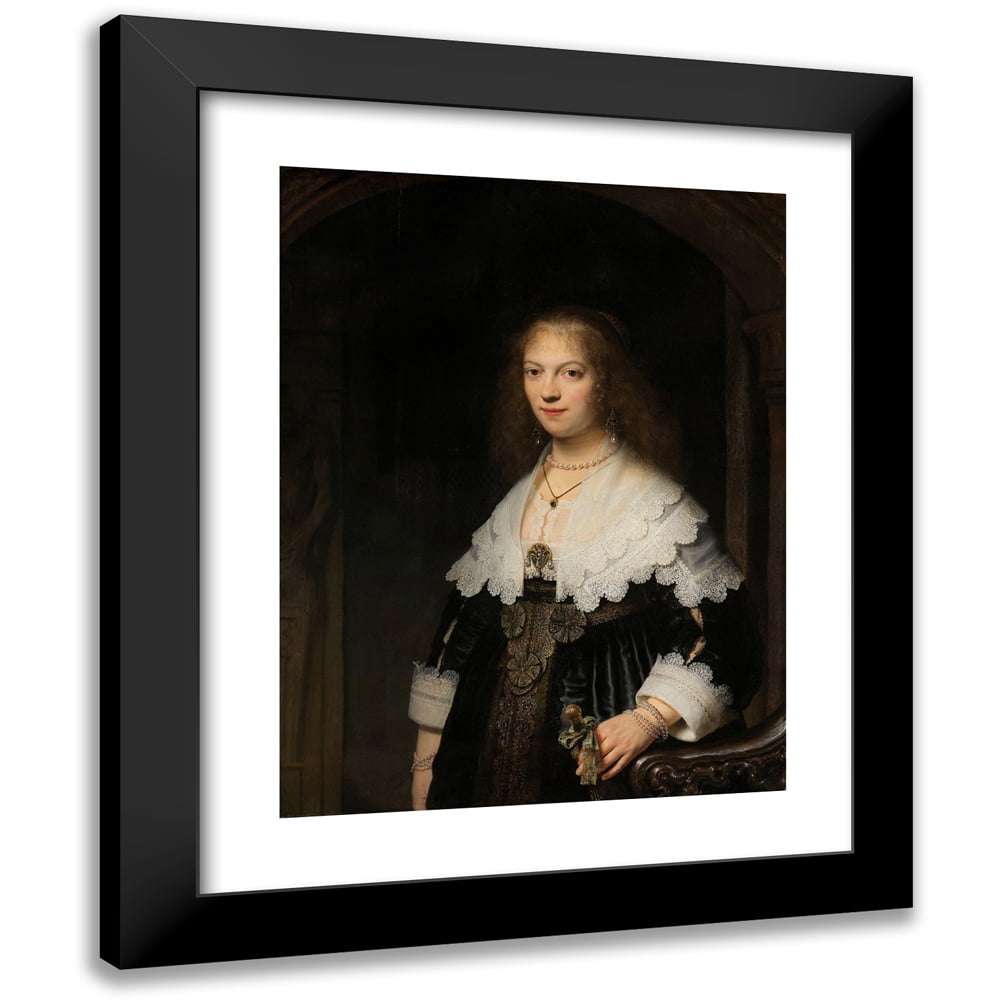 Rembrandt van Rijn 19x24 Black Modern Framed Museum Art Print Titled ...