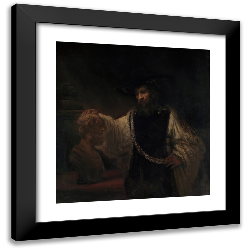 Rembrandt van Rijn 20x21 Black Modern Framed Museum Art Print Titled ...