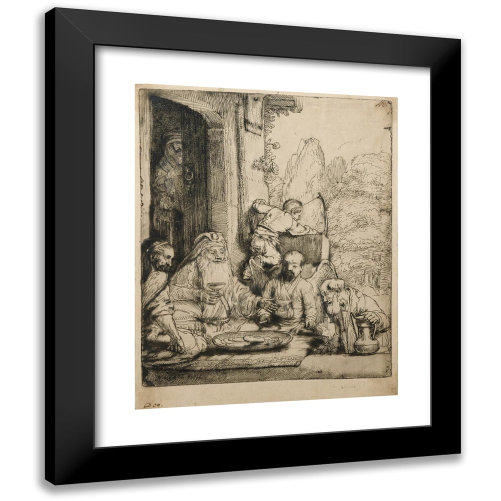 Rembrandt van Rijn 20x24 Black Modern Framed Museum Art Print Titled ...