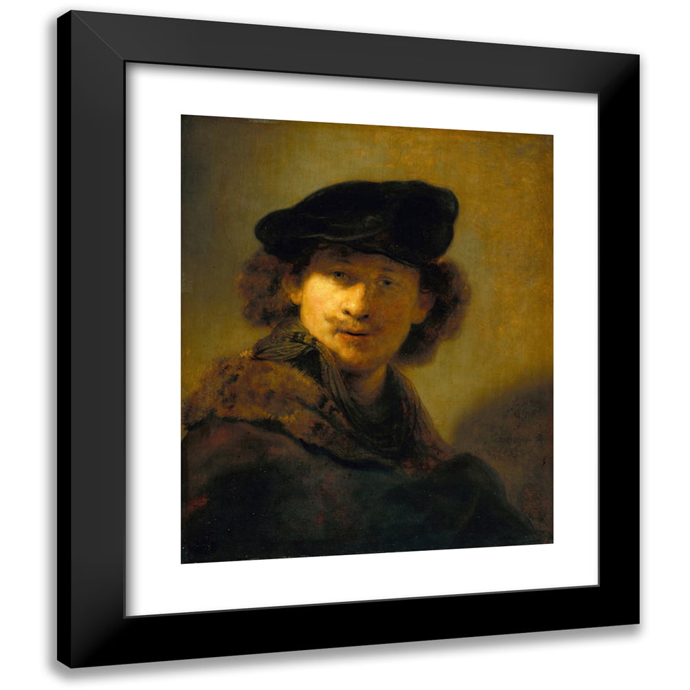 Rembrandt van Rijn 20x24 Black Modern Framed Museum Art Print Titled ...