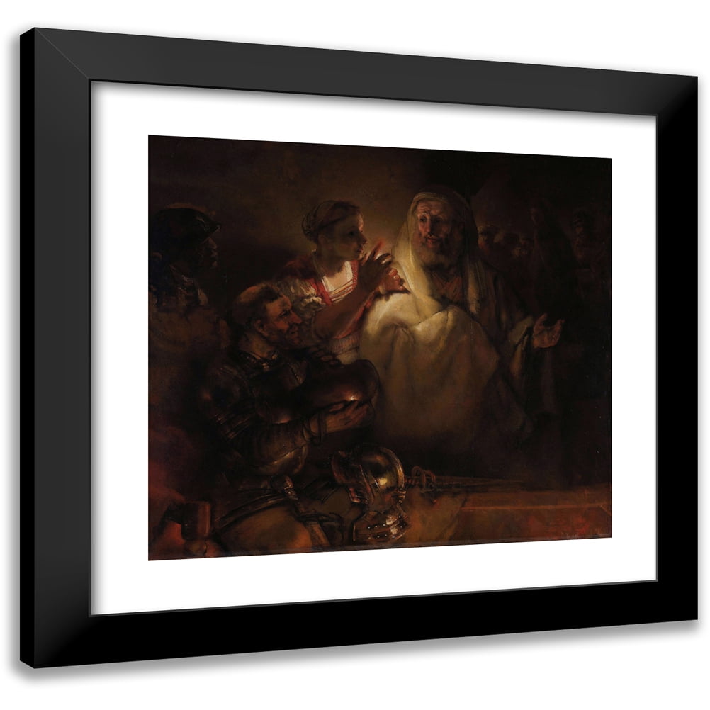 Rembrandt van Rijn 21x20 Black Modern Framed Museum Art Print Titled ...