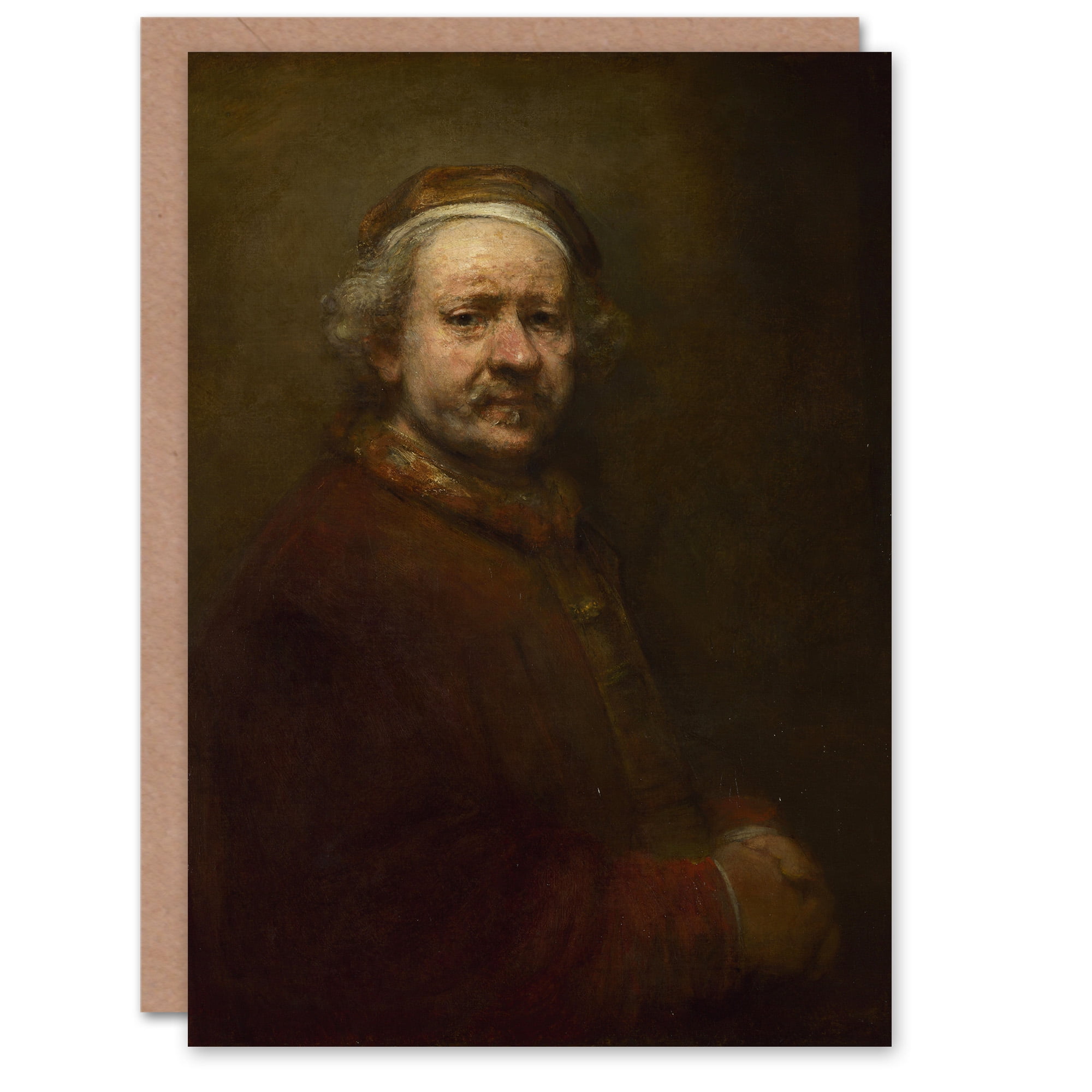 Rembrandt van Rijn Art Card Self Portrait at the Age of 63 - Walmart.com