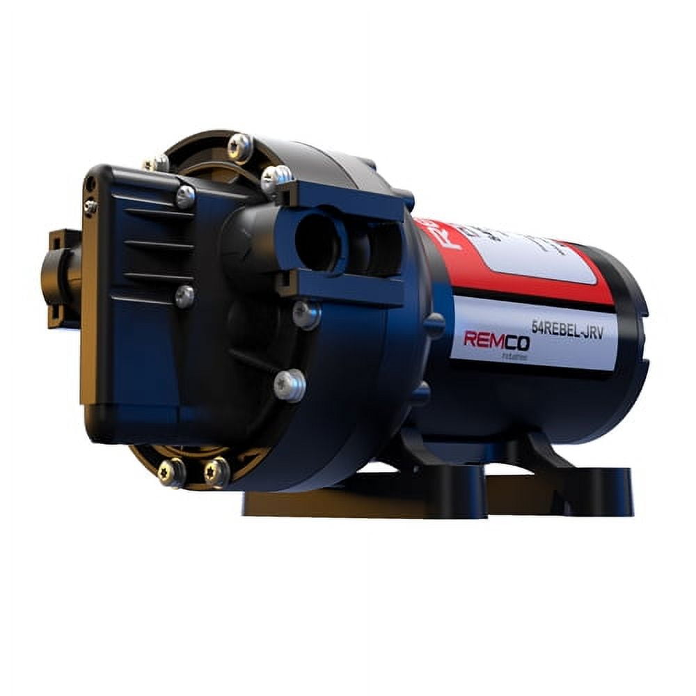 Remco 55REBEL-JRV Rebel 5.3 GPM Single Speed RV Fresh Water Pump, 12V ...