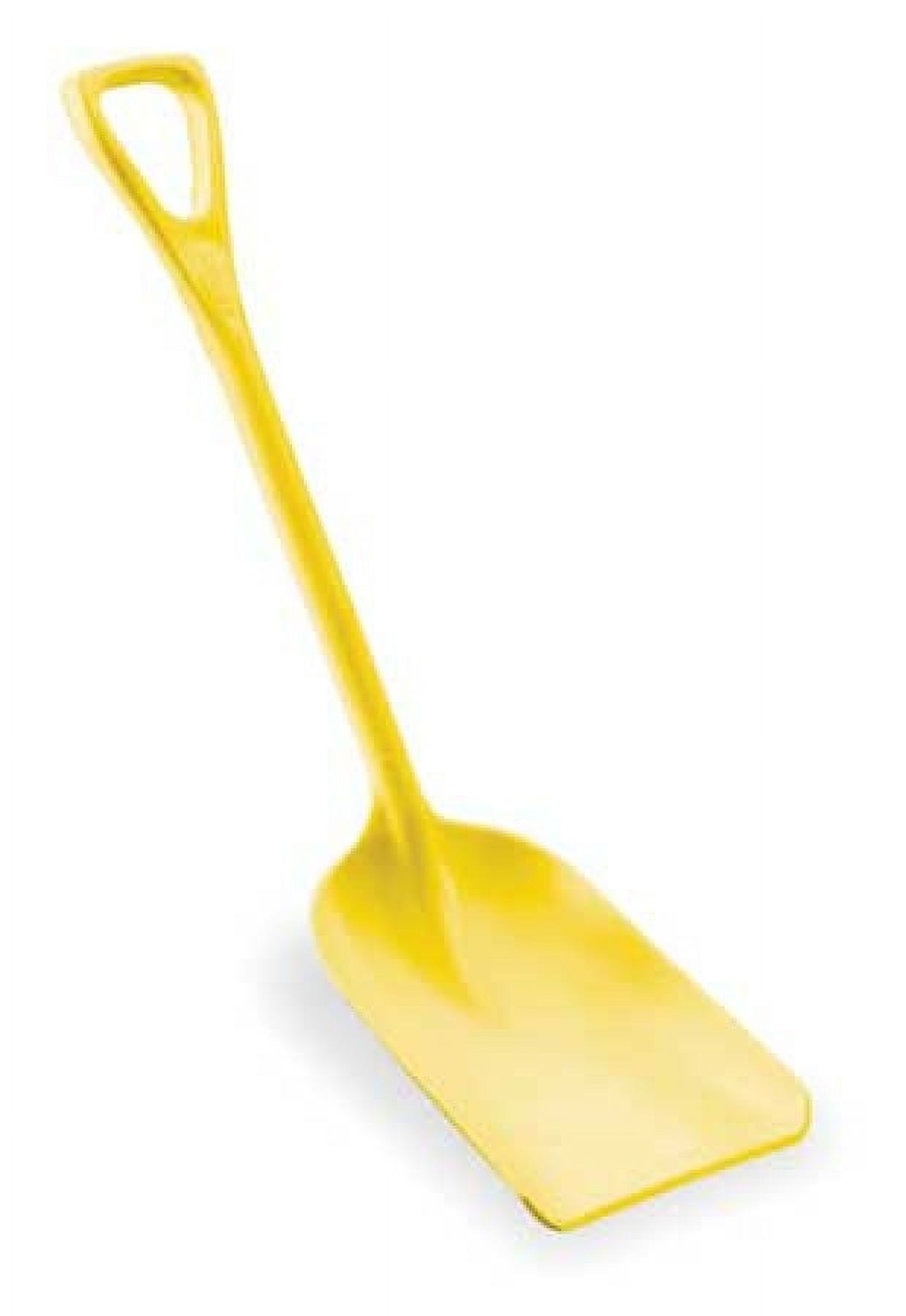 Hygienic Square Point Shovel, Polypropylene Blade, 23 1/2 in L, Yellow ...
