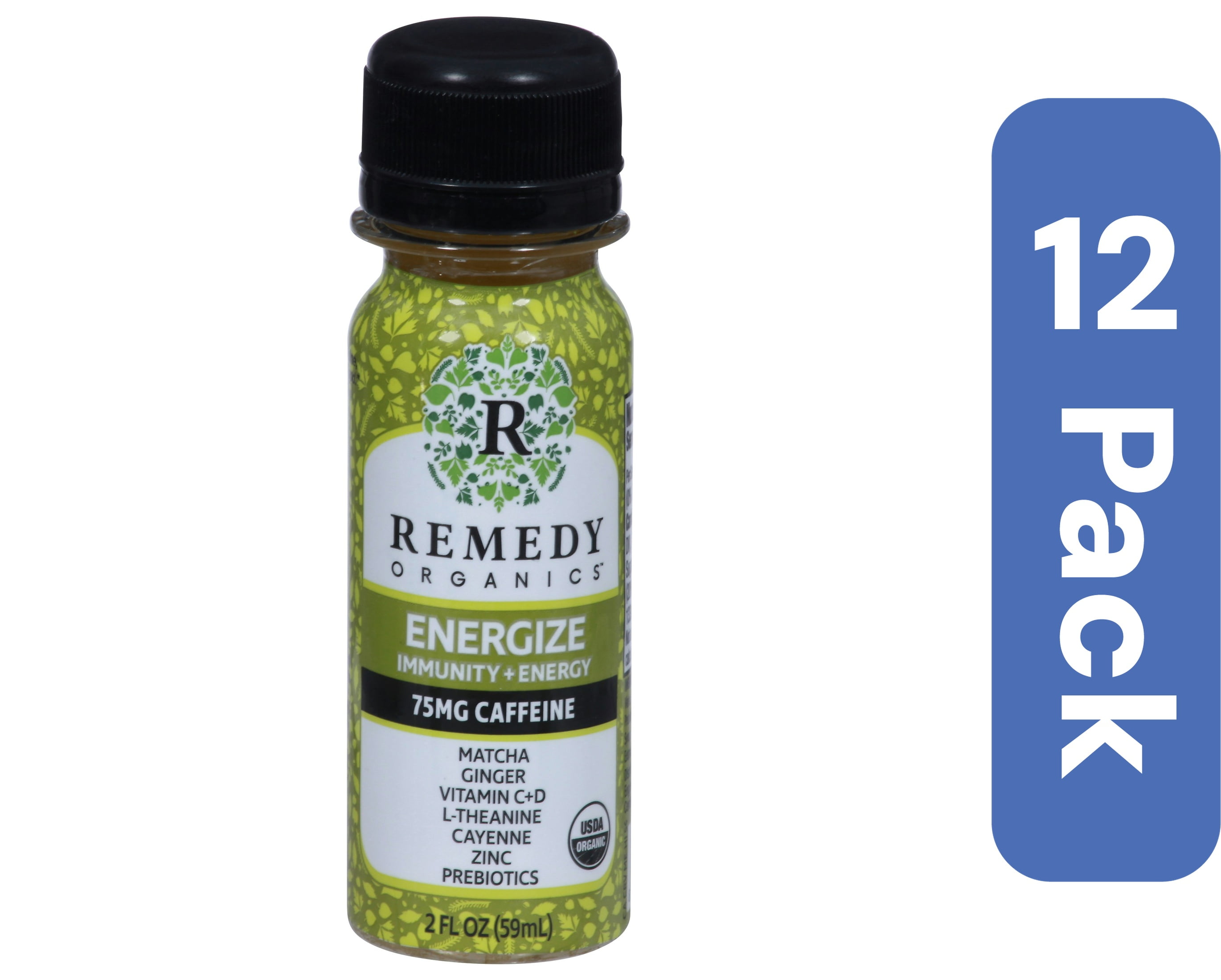 Remedy Organics Energize Immunity Shot 2 oz (Pack Of 12) - Walmart.com