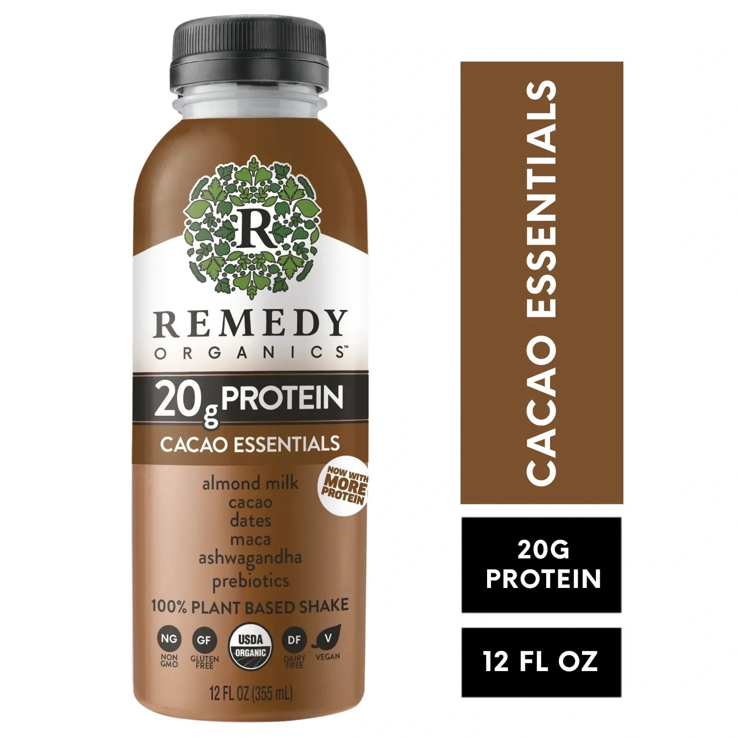 Remedy Organics Cacao Essentials Nutritional Wellness Shake, 12 fl oz ...