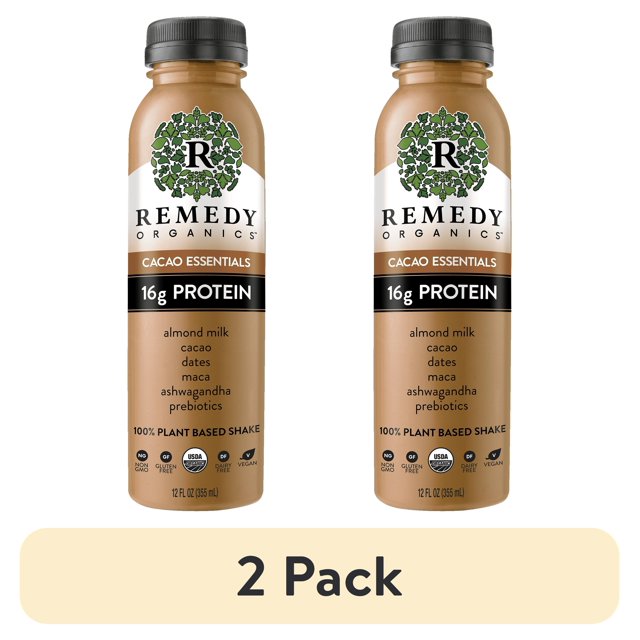 (2 pack) Remedy Organics Plant Based Cacao Essentials Nutritional ...