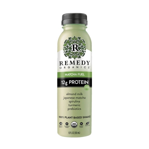 Remedy Organics Matcha Fuel Nutritional Wellness Shake 12 fl oz ...