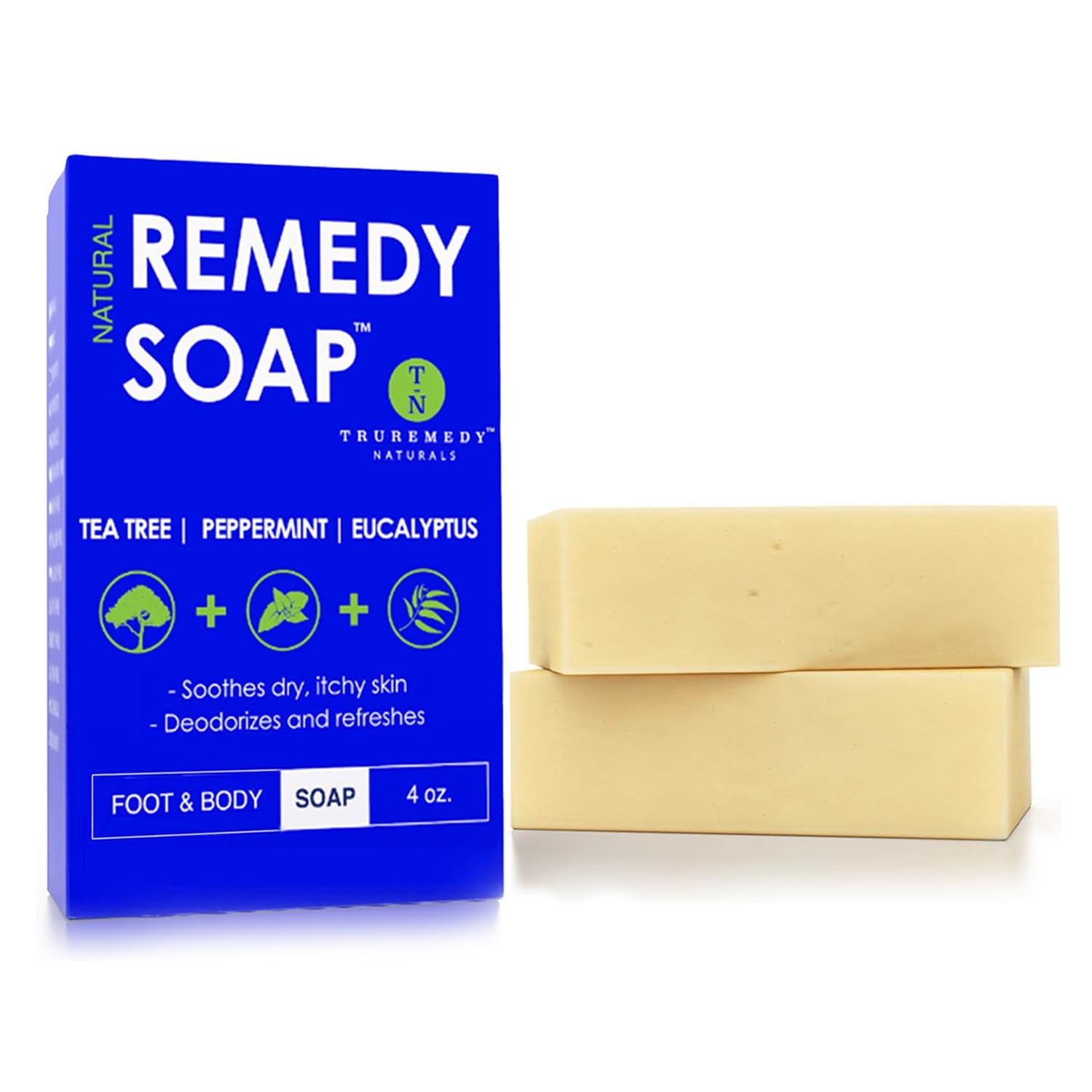 Truremedy Naturals Remedy Soap for Men and Women - Tea Tree Oil Bar ...