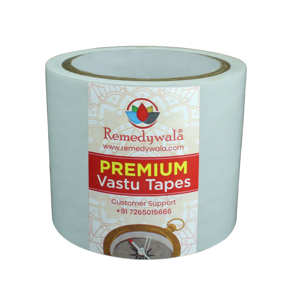 Remedywala Vastu White Color Tape, Vastu Tape (3 To 4 Inch)(20 Meter ...