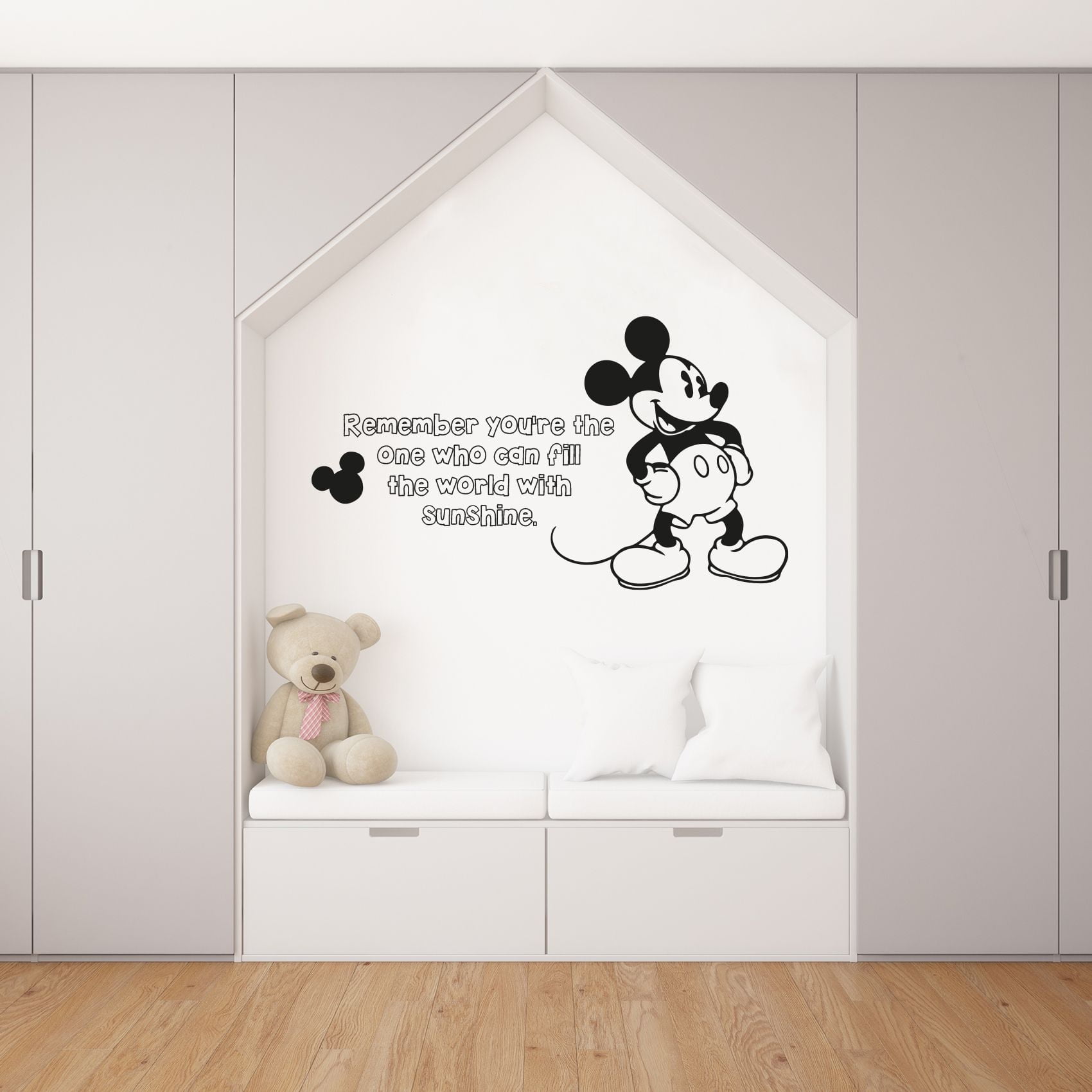 Remember Cute Mouse Quote Kids Cartoon Quotes Wall Sticker Art Decal ...