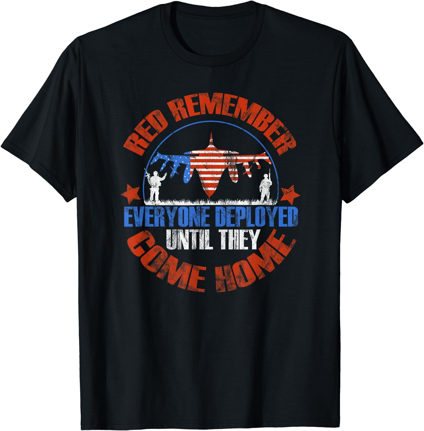 Remember Everyone Deployed Red Friday US Soldier Veteran T-Shirt ...