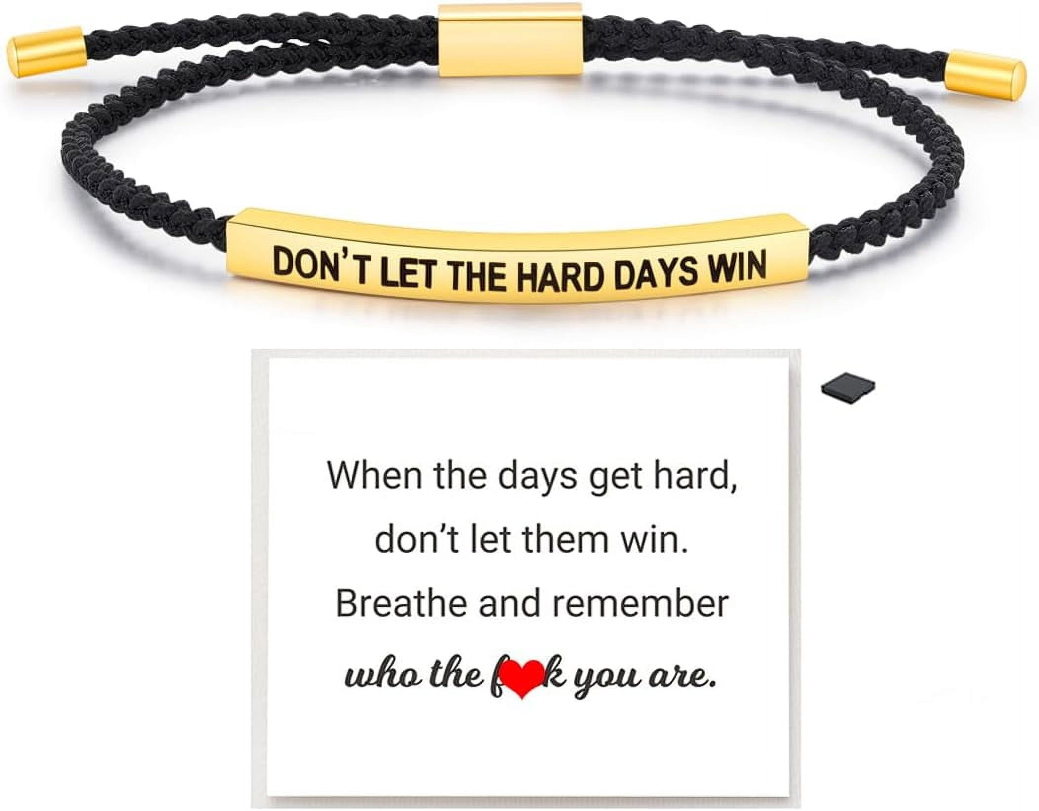Remember Who The F You Are Motivational Tube Bracelet For Women ...