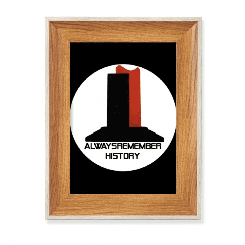 Remember Lessons History Desktop Wooden Photo Frame Display Picture Art ...