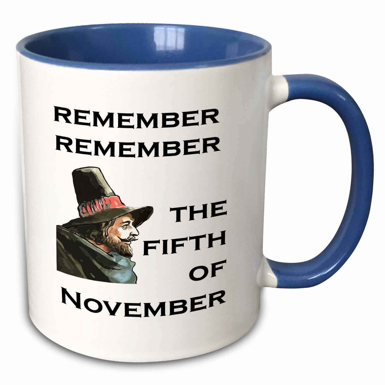 3drose, Remember Remember the Fifth of November Illustration, 11oz Two ...