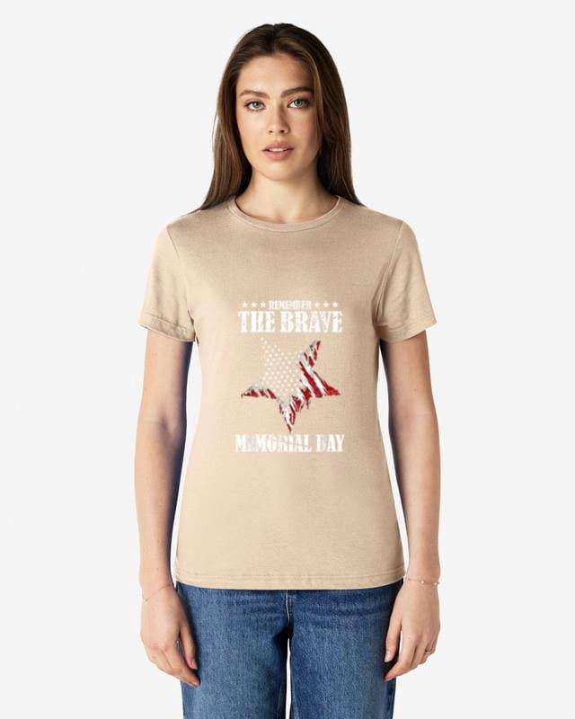 Remember The Brave Memorial Day T-Shirt s Patriotic Design - Walmart.com
