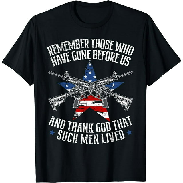 Remember The Fallen Soldiers USA Flag American Memorial Day Men's Blacke T-Shirt Short Sleeves ...
