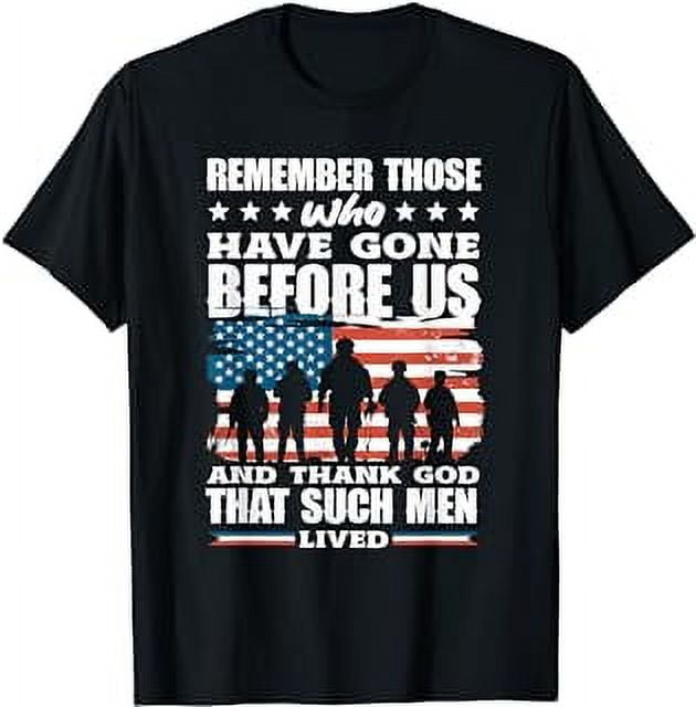 Remember The Fallen Soldiers USA Flag American Memorial Day T-Shirt - Walmart.com