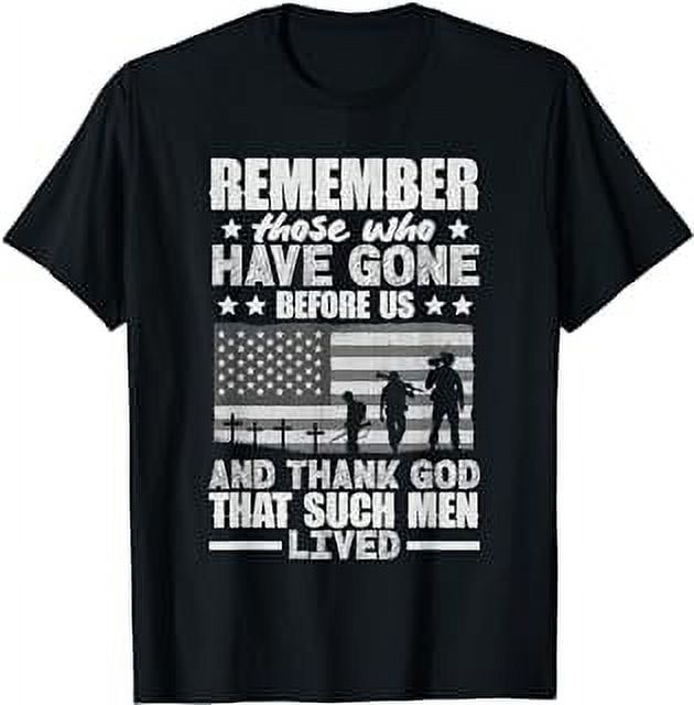 Remember The Fallen Soldiers USA Flag American Memorial Day T-Shirt - Walmart.com