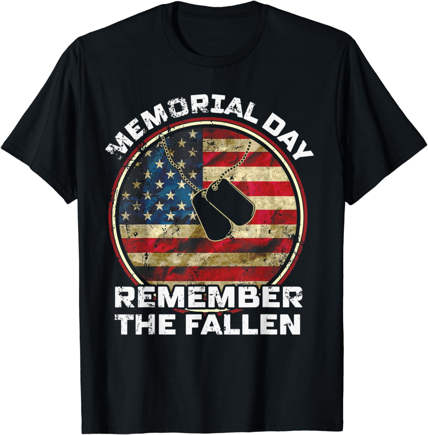 Remember The Fallen Veteran Military Happy Memorial Day T-Shirt - Walmart.com