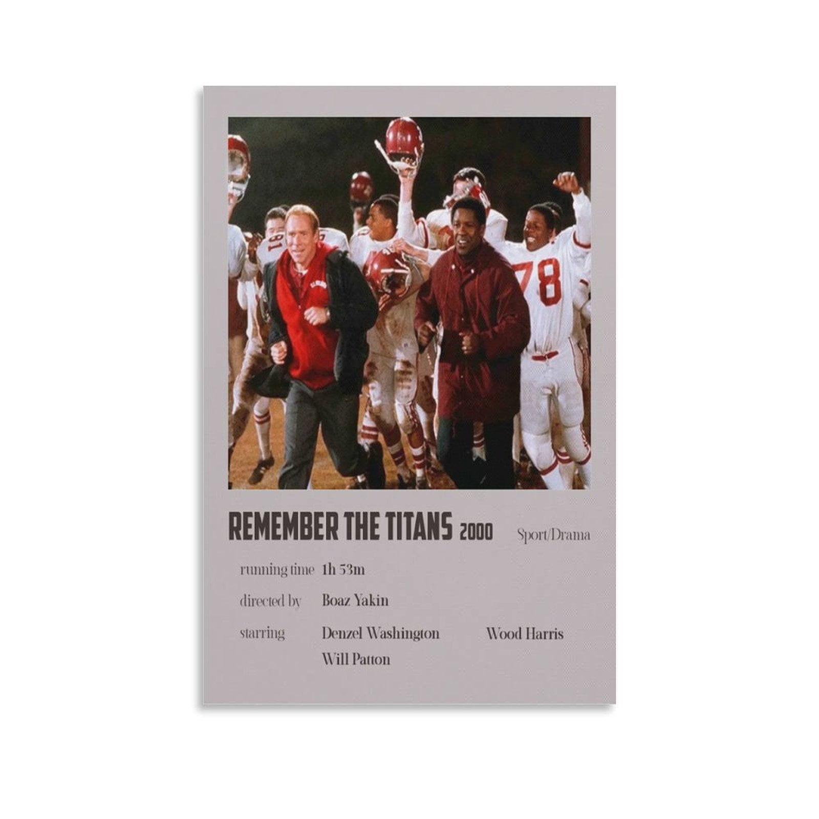 Remember The Titans Movie Poster (5) Home Decor Poster Wall Art Hanging ...