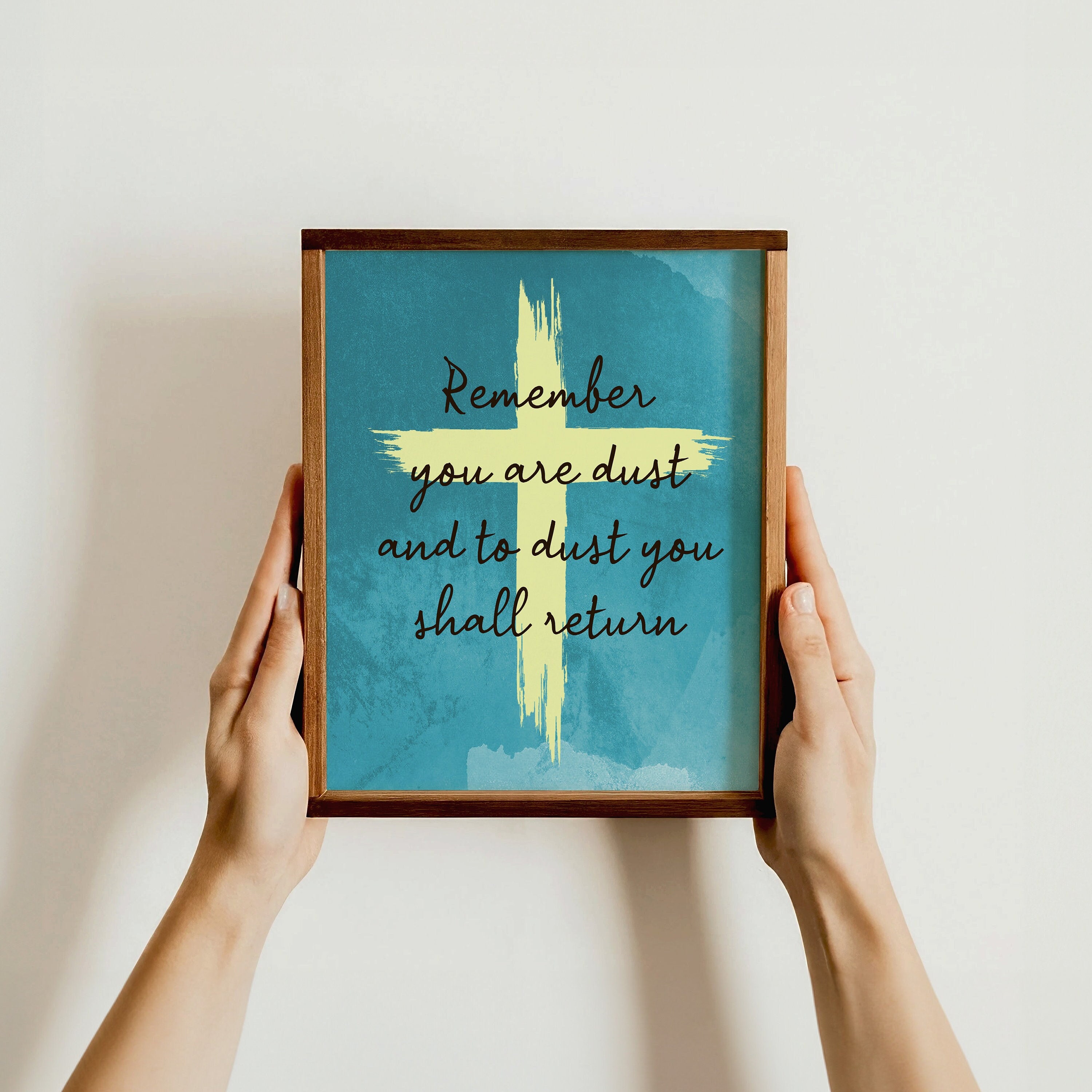 Remember You Are Dust Poster, Christian Wall Art, Inspirational Bible ...