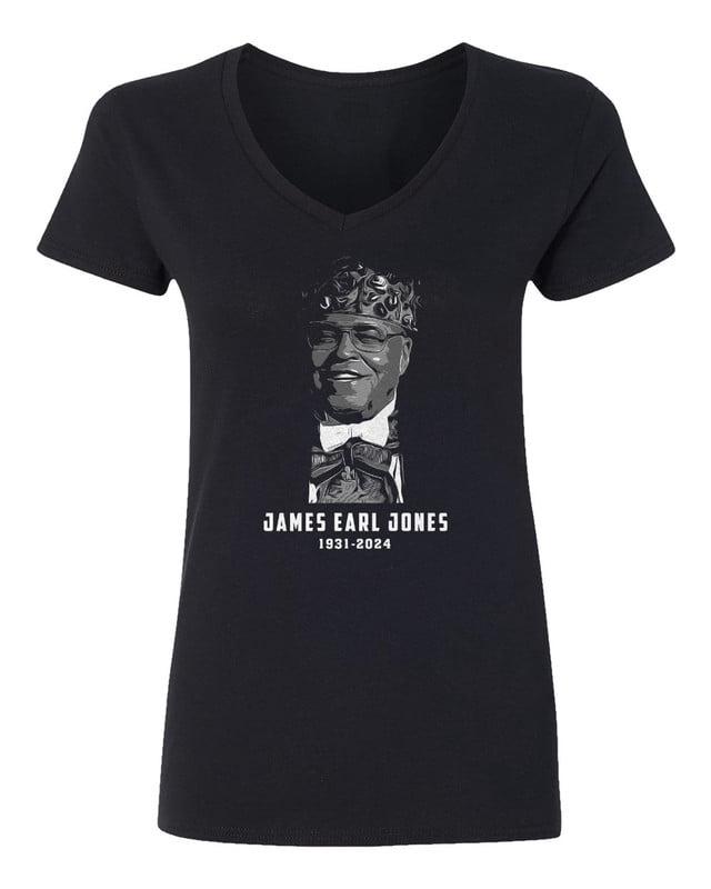 Remembering A Movie Legend - A Tribute to Earl Jones Ladies' V-Neck ...