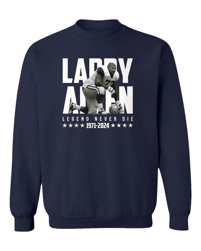 Remembering Larry 1971-2024 Football Star Tribute Unisex Crewneck Sweatshirt (Navy, Medium ...